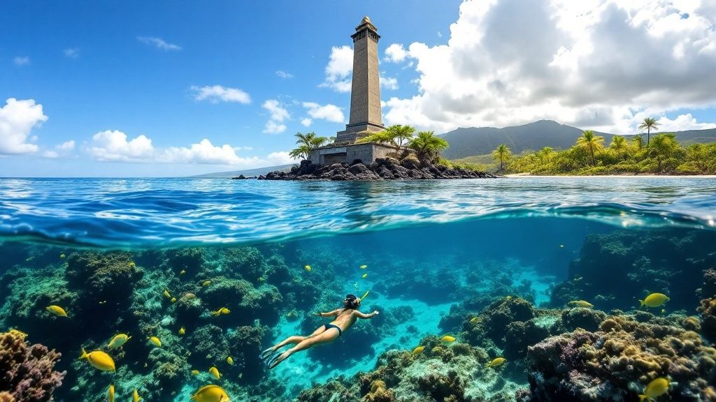 Dive into Snorkeling Captain Cook Monument